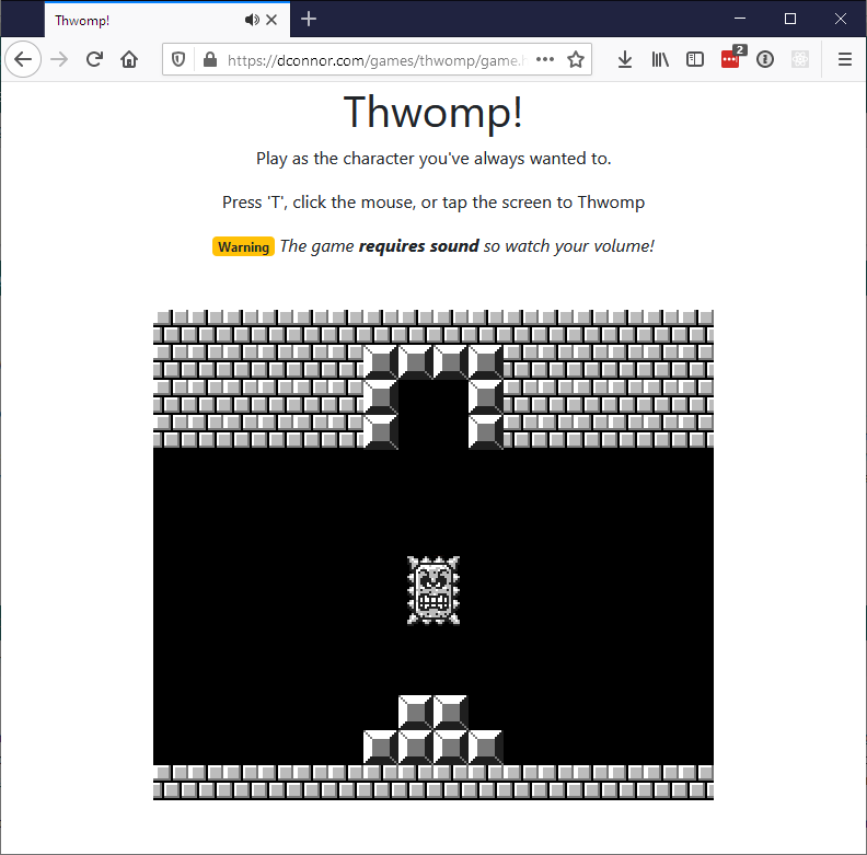 Thwomp! - An inane game